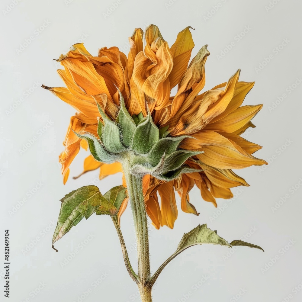 flower Photography, Helianthus annuus Giant Sungold, Close up view ...