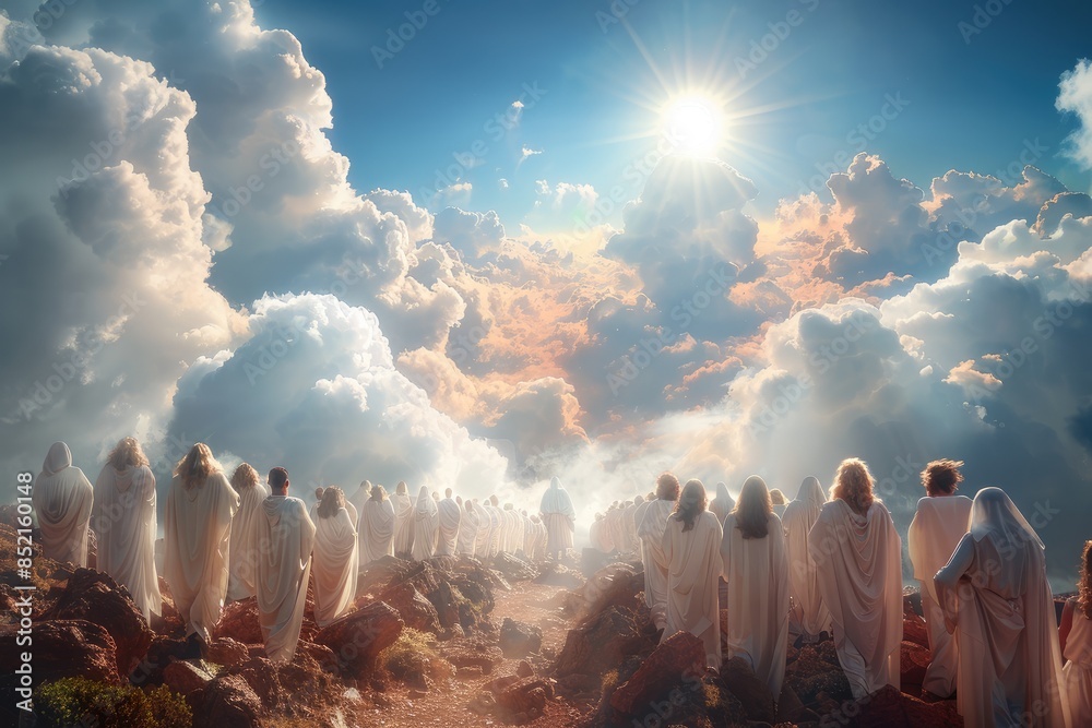 Poster, Foto Paradise in Heaven: a unique concept central to religious ...