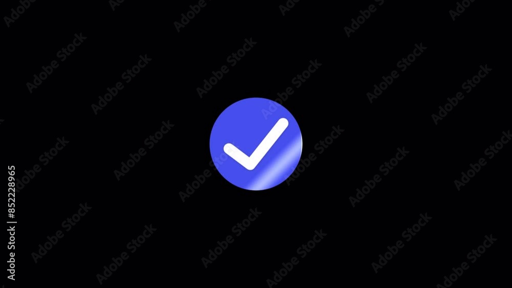 Accepted and approved mark animation, Check mark and wrong mark ...