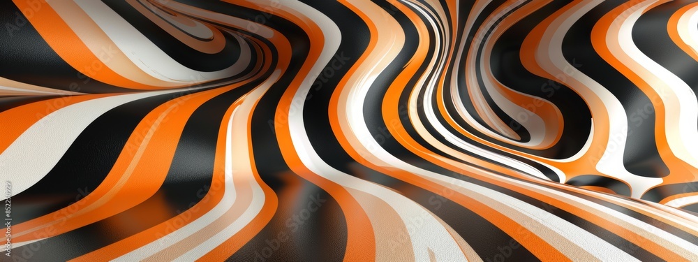 Optical illusion-inspired wallpaper that plays tricks on the viewer's ...
