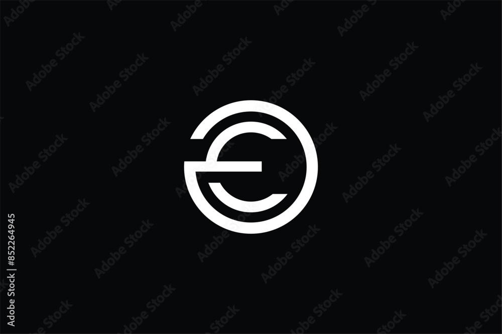 letter CE CC modern iconic logo, letter C euro icon logo, letter CE ...