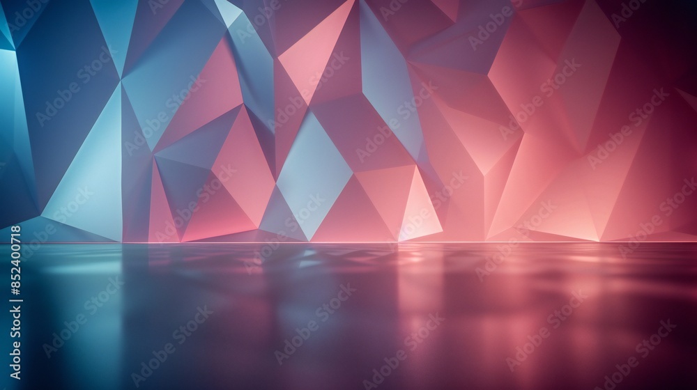 Soft color palettes shine against geometric backgrounds, enhancing the ...