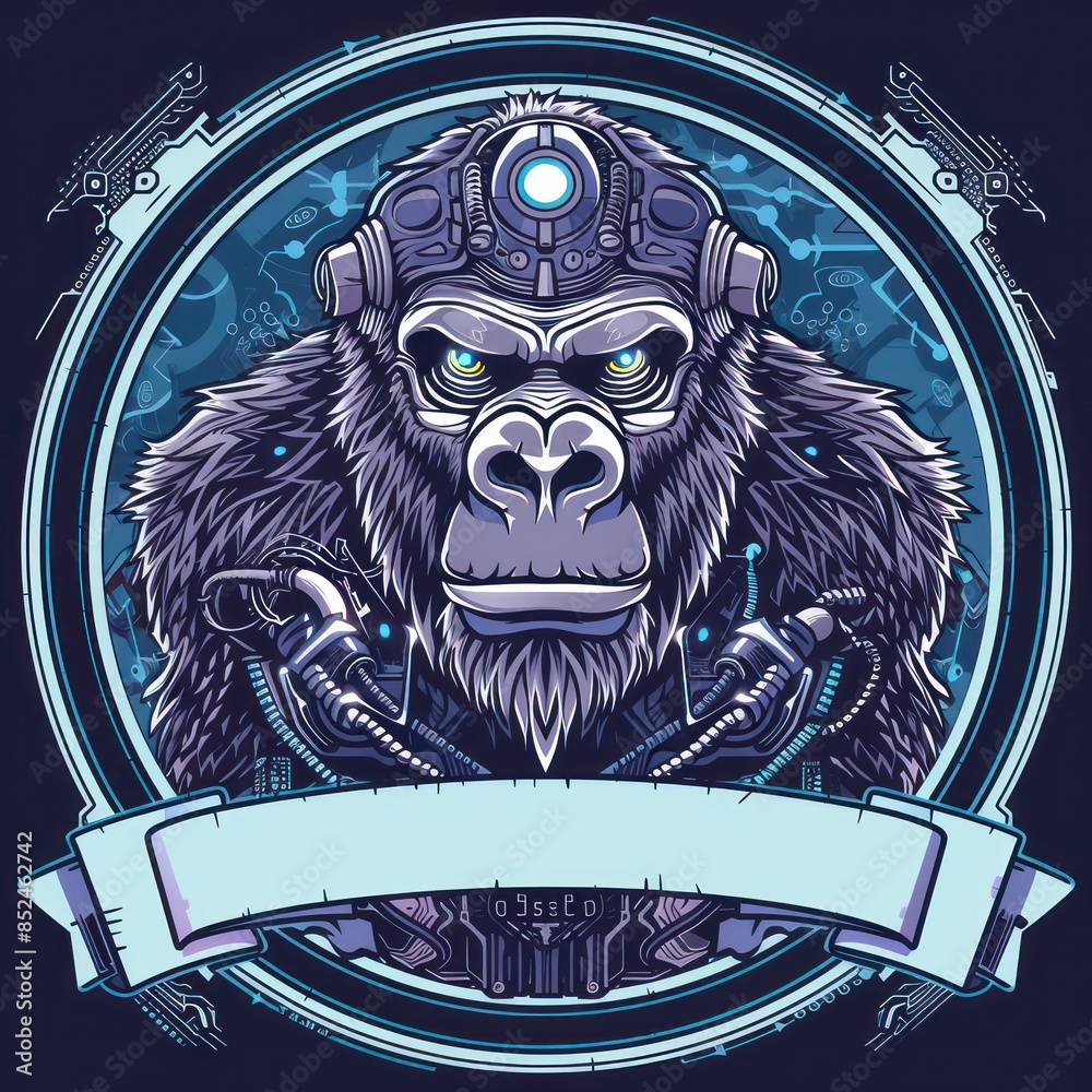 Monkey mascot logo vector. Gorilla monkey logo. Ape and Chimpanzee ...