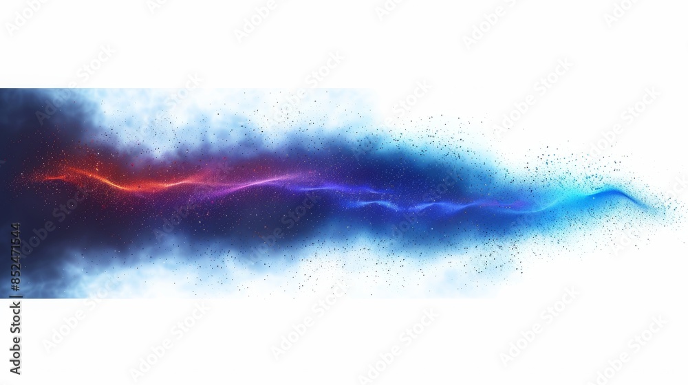 light beam, like waves from left to right undulation, curve amplitude ...