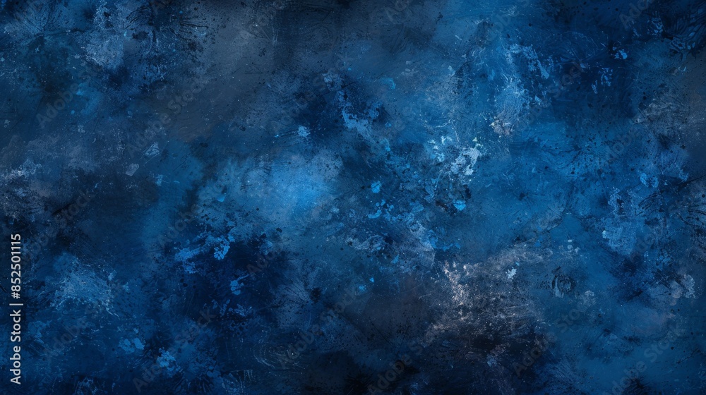 Textured midnight blue background in azure and light indigo, formed ...