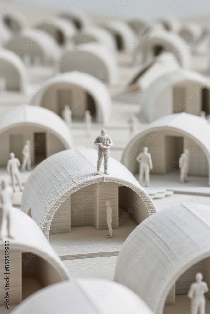 Innovative 3D printed military base prototype designed for rapid ...