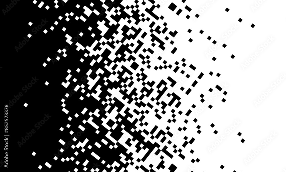 Black on white background. Black and white dissolve halftone grunge ...