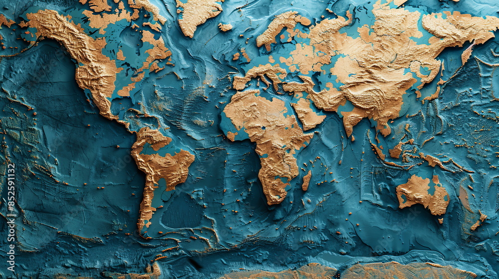 A map showing the projected displacement of populations due to sea ...