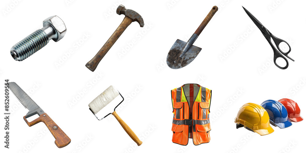 Mechanic tool transparent collection set in png no background for ...