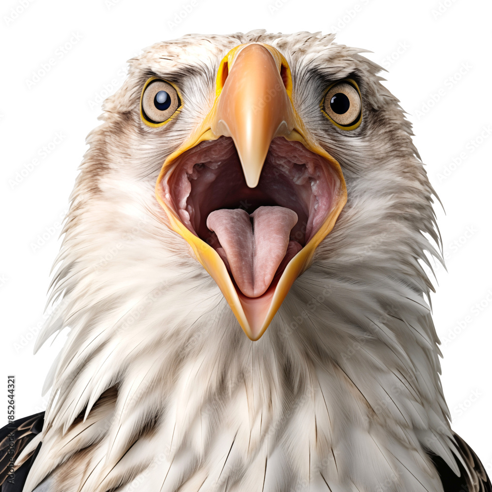 Delightful Small Bald Eagle isolated on a transparent background, png ...