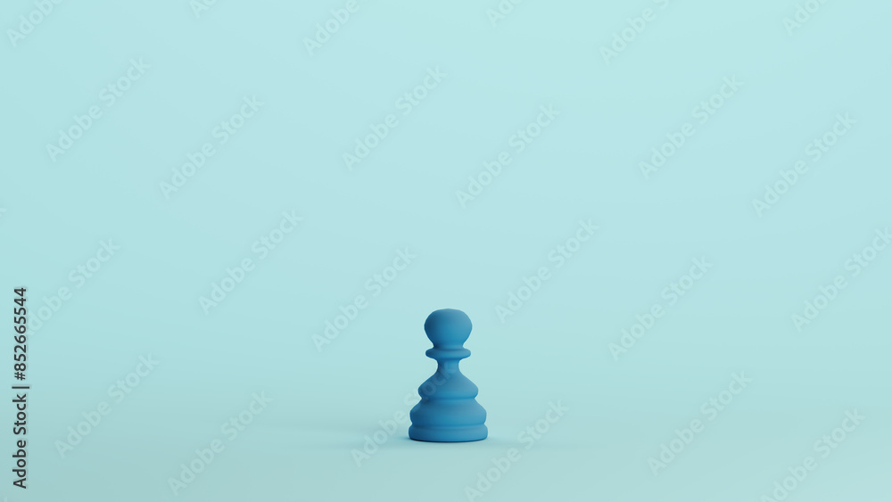 Blue chess piece pawn strategy game competition challenge pale ...