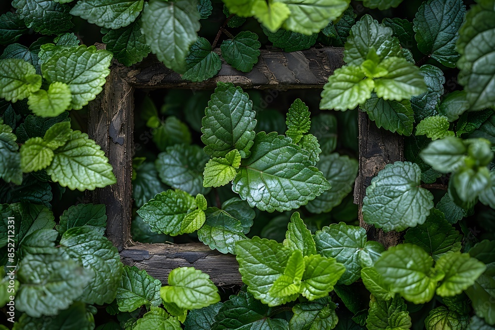Lush Green Leafy Foliage Framing Concept for Nature and Wildlife ...