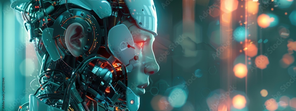 artificial intelligence robot Digital technology engineer, security ...