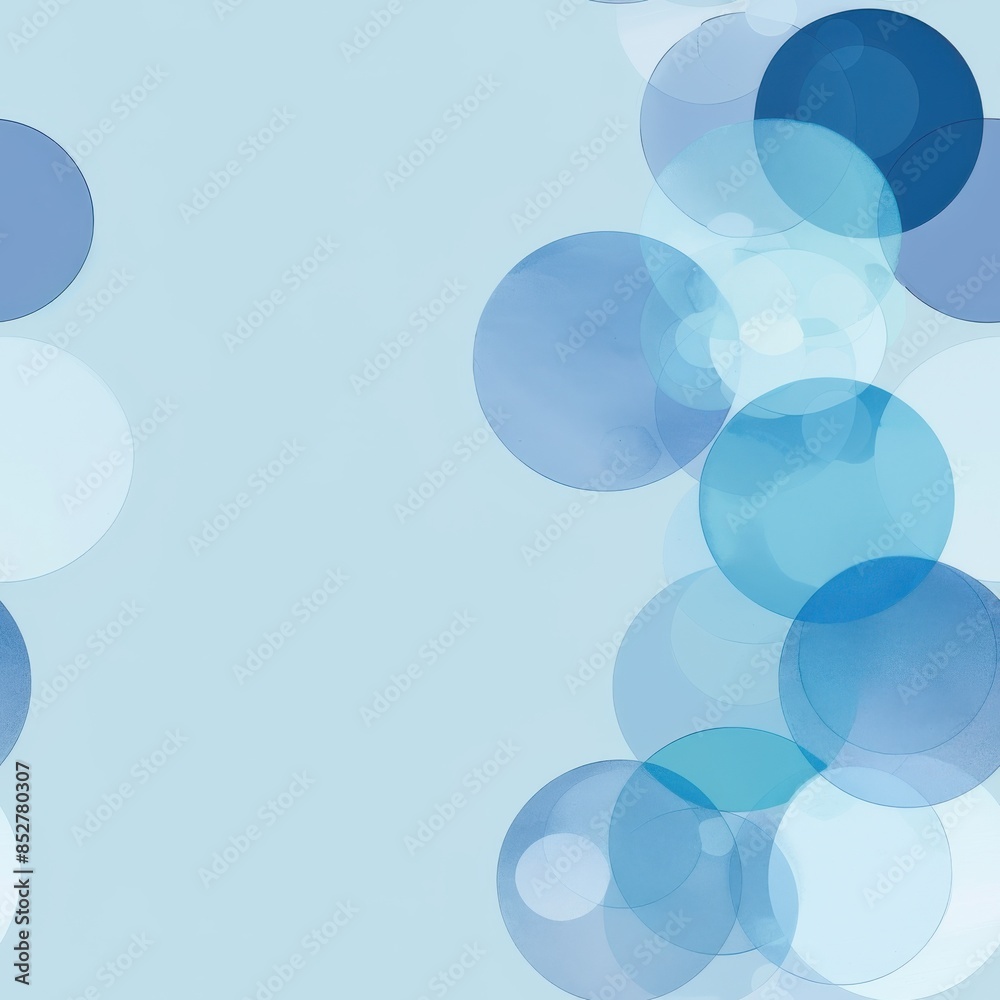 This image features a light blue background with a cluster of ...
