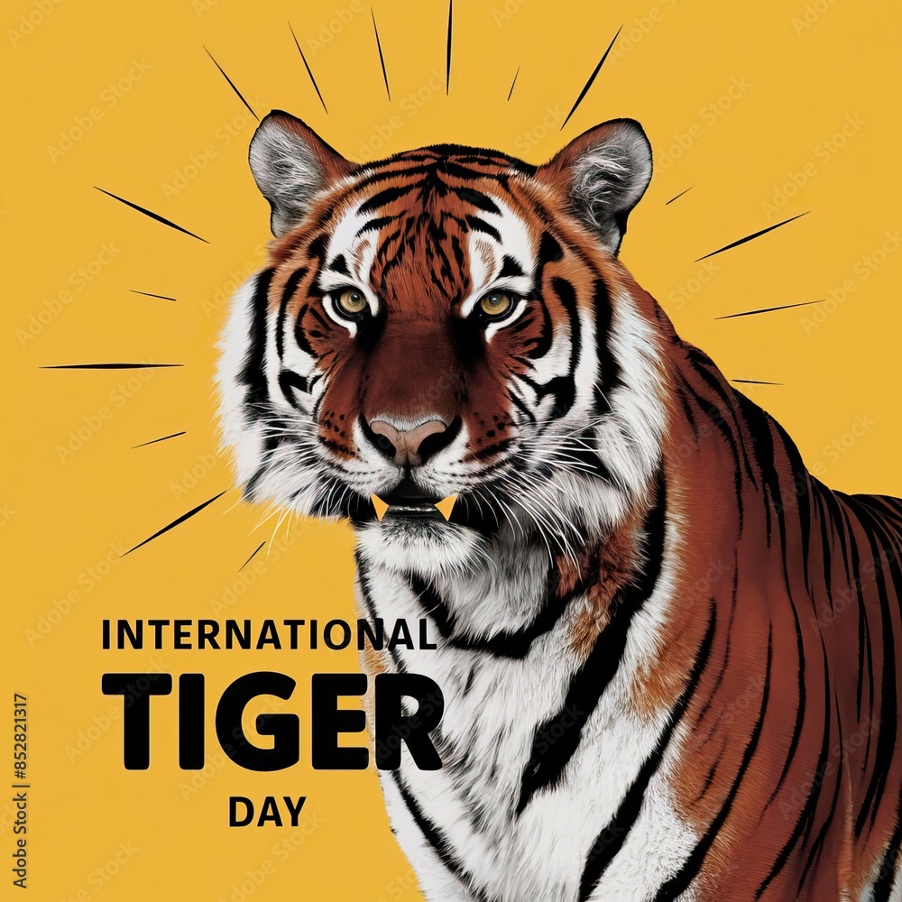 International Tiger Day, Poster, Tiger Day, Banner, International Tiger ...