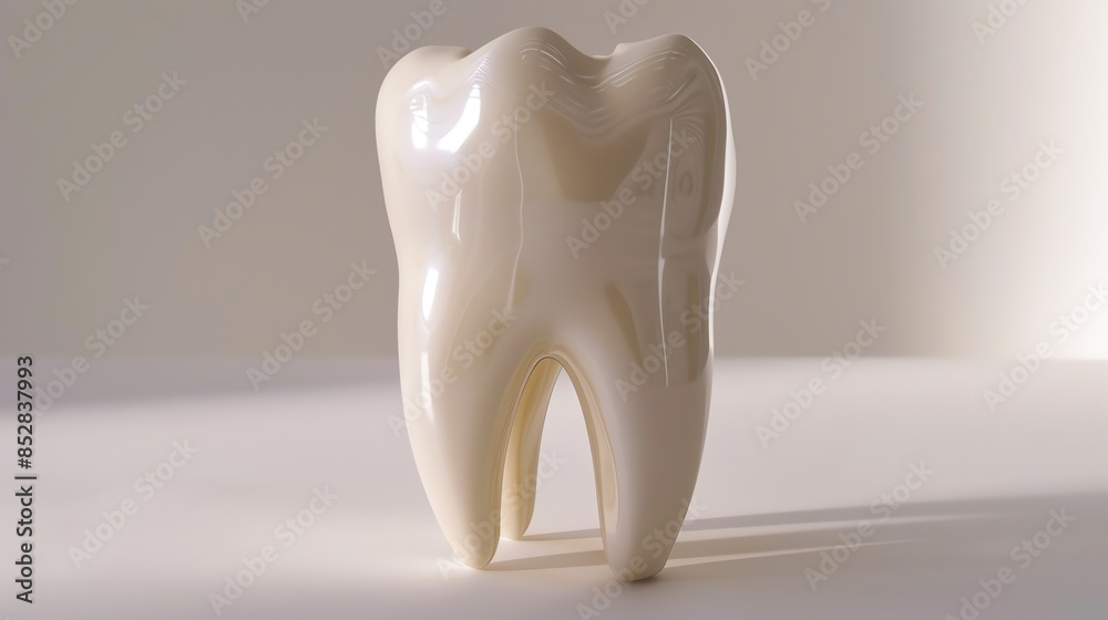Close-up image of a single tooth model, showcasing dental health ...