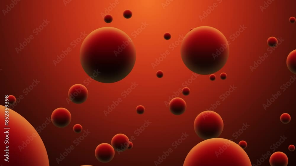 cola brown floating balls, bubbles, spheres, particles, animated ...