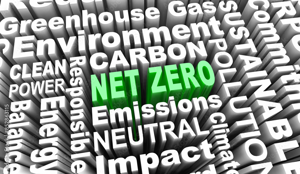 Net Zero Carbon Emissions Clean Energy Renewables Reduce Pollution ...