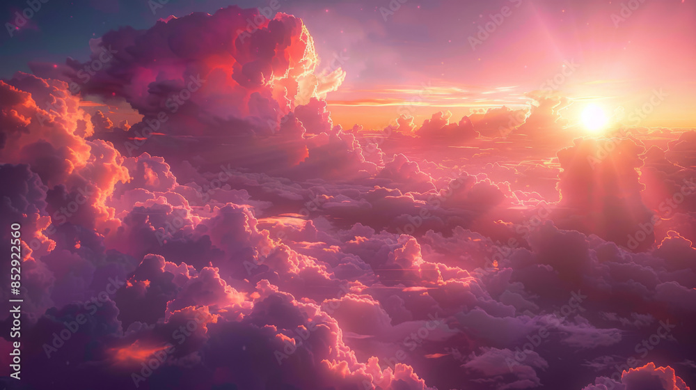 Sun heaven God yellow amazing beautiful shining with sunrise behind ...