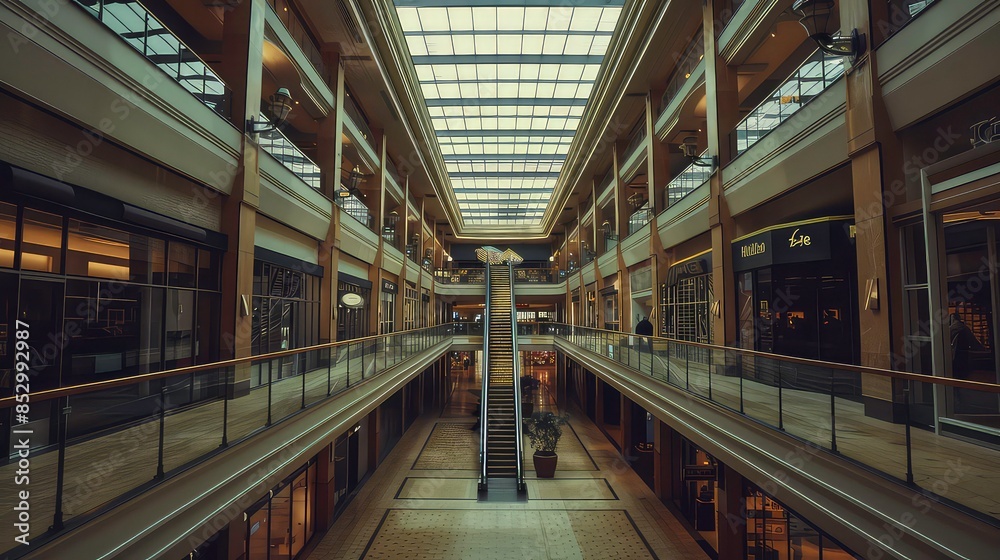Mall Directory Sign A directory sign in a shopping mall, guiding ...