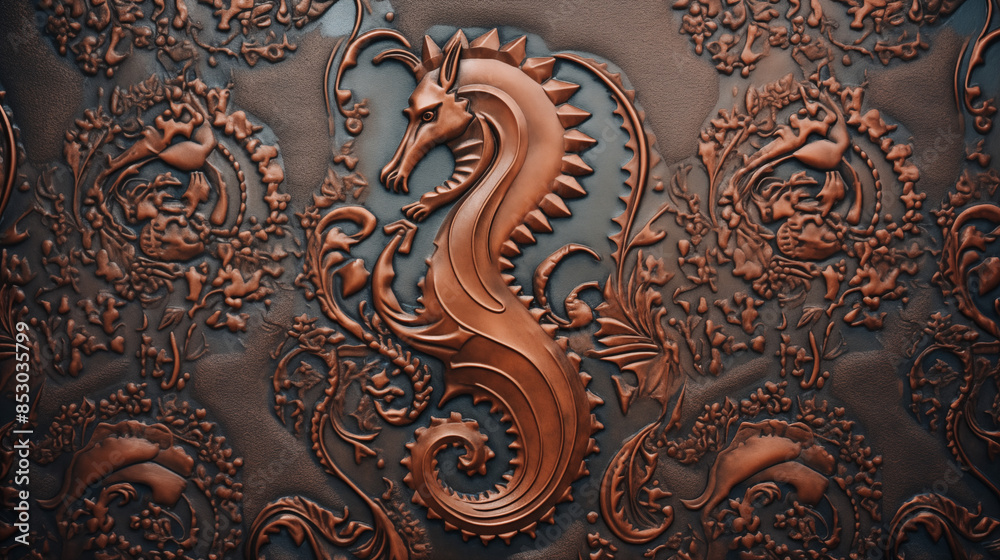 Leather Seahorse Skin, Texture Background Abstract Image Pattern, For ...
