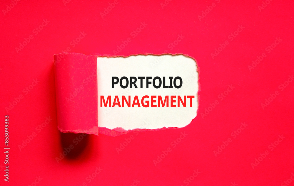 Portfolio management symbol. Concept words Portfolio management on ...