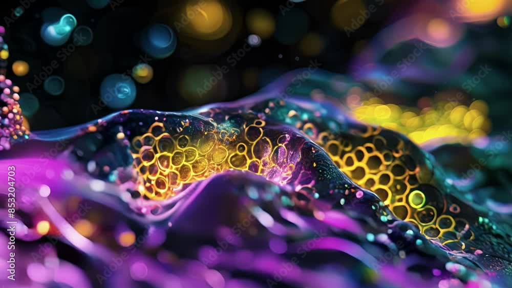 Microscopic animation of insulin receptors in muscle tissue ...