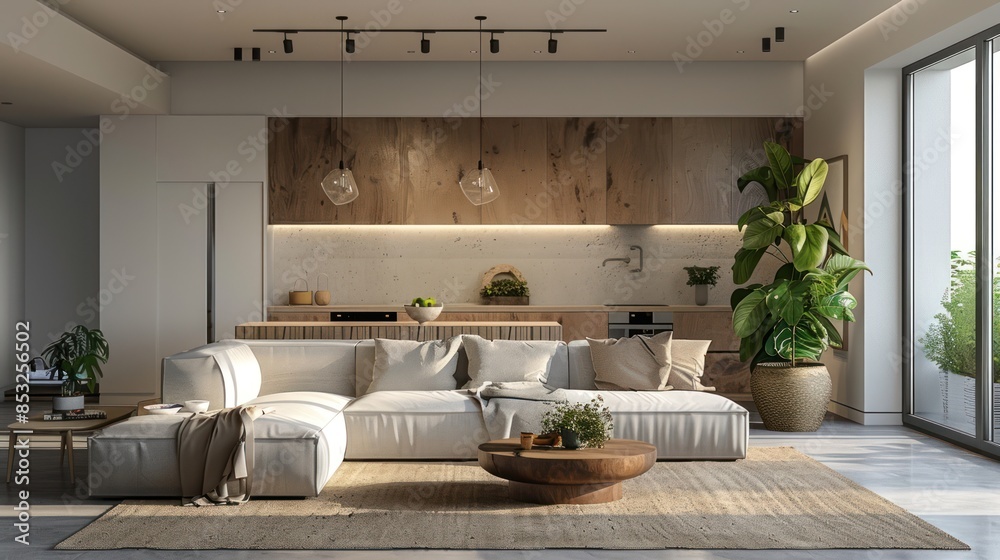 Japandi Living Room: Modern Interior Design with Sunny Scandinavian ...