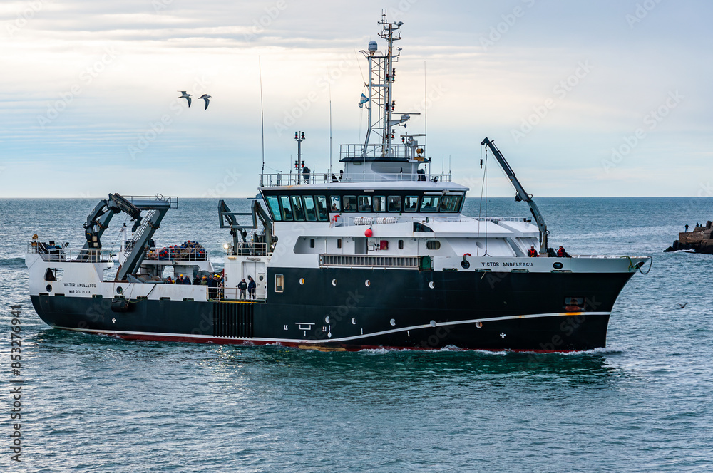 Research/Survey Vessel "Victor Angelescu" (IMO 9798820), of the INIDEP ...