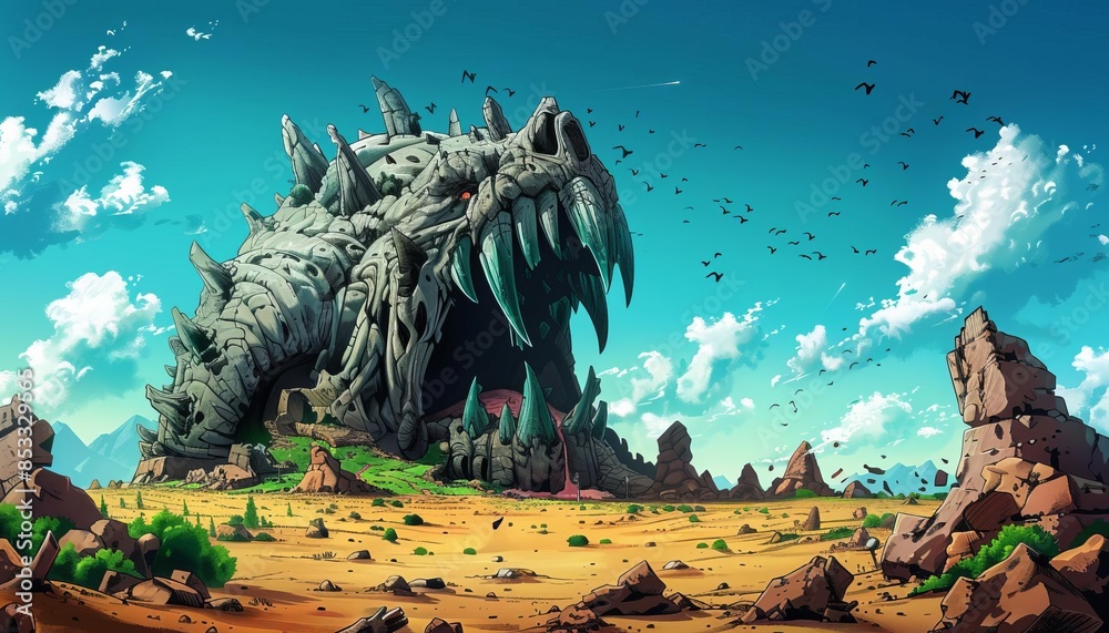 Design a photorealistic representation of a grand Shibboleth in an oil ...