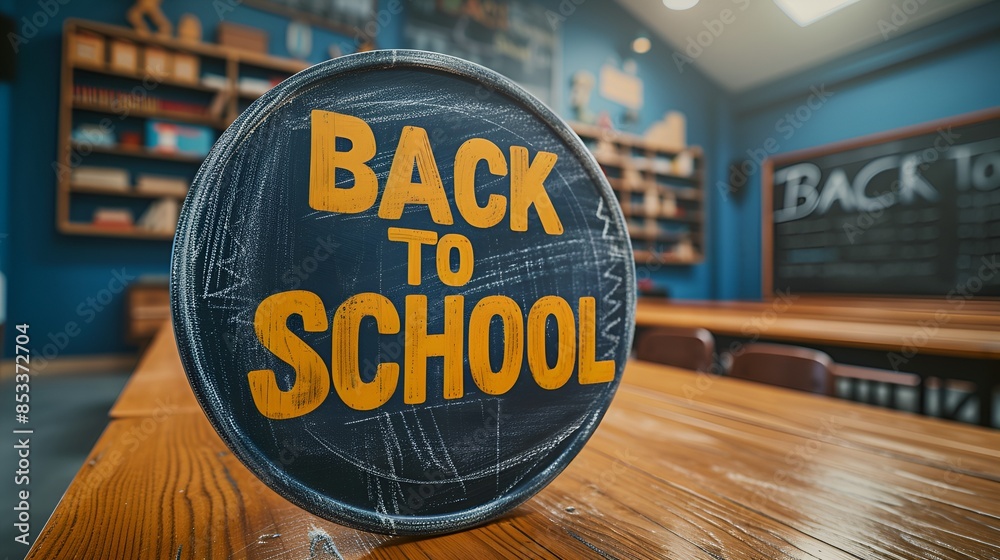 “BACK TO SCHOOL” sign - graphic resource -bold letters - classroom ...