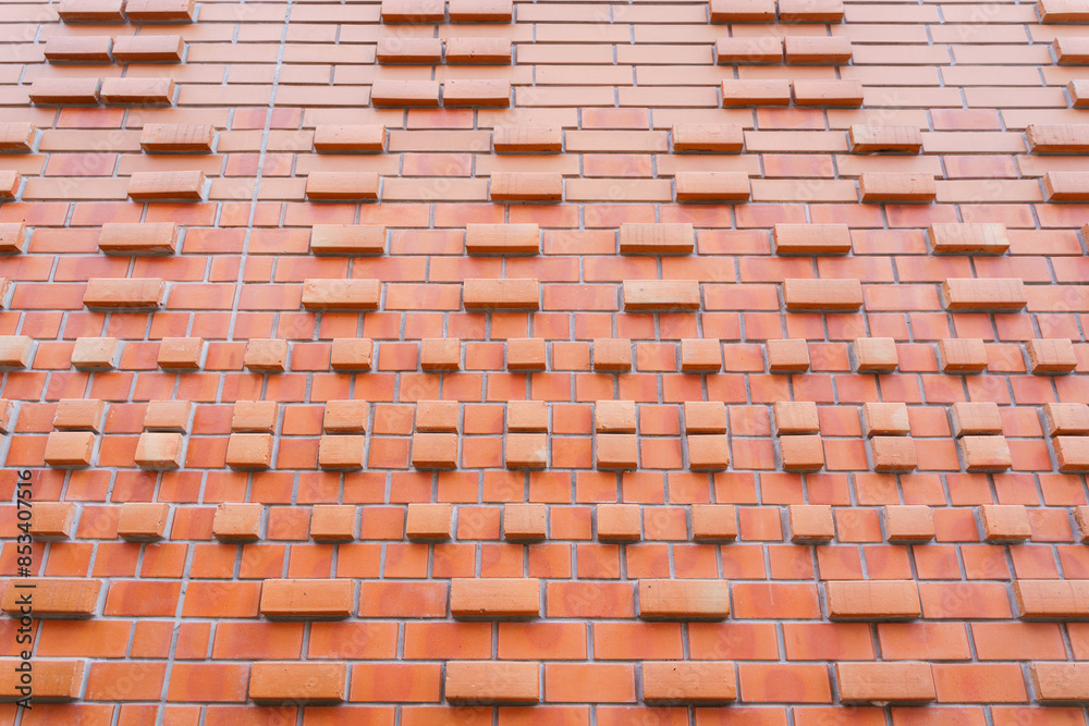 Background and Texture of Brick blocks or Red terracotta bricks wall ...
