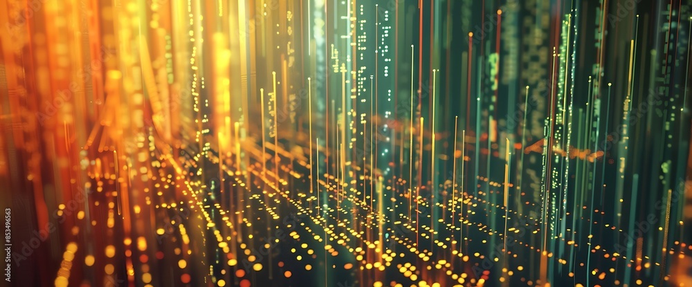 High-definition bar graph of stock market sectors with some rising and ...