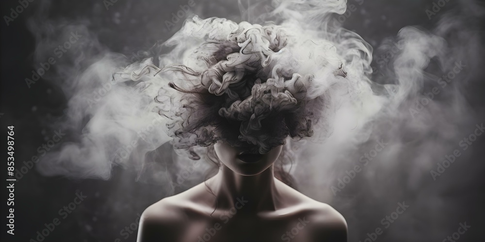 Artistic Representation of Brain Damage and Mental Health Struggles in ...