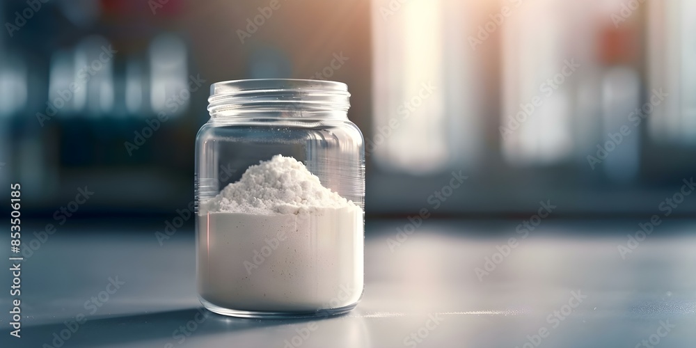 Visual Representation of Creatine Monohydrate Powder for Bodybuilding ...