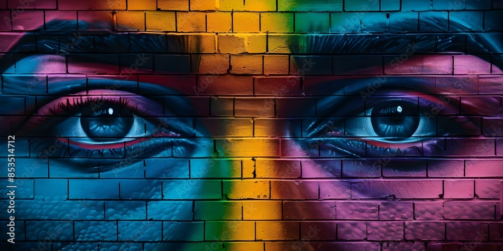Fostering Community Through Street Art on a Brick Wall Uniting People ...