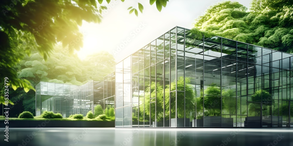 Creating Sustainable Glass Offices Surrounded by Green Spaces for ...