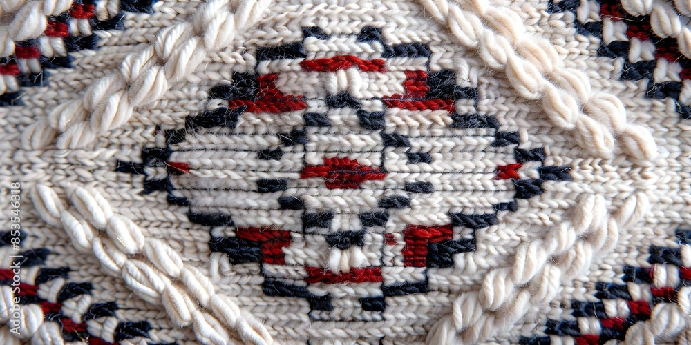 Navajo tribal pattern A traditional Native American textile design in ...