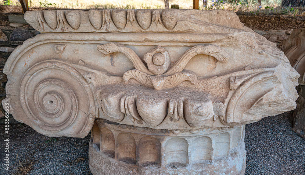 Scenic views of the Temple of Artemis at Sardis, the fourth largest ...