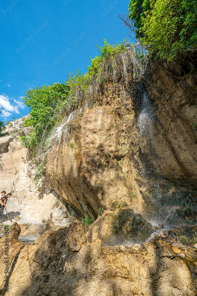 The scenic views of Suçıkan waterfall, which is one of the arms of the ...