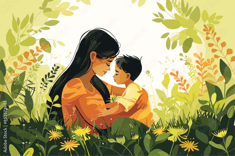 Nurturing Mother Guides and Supports Son's Personal Growth and ...