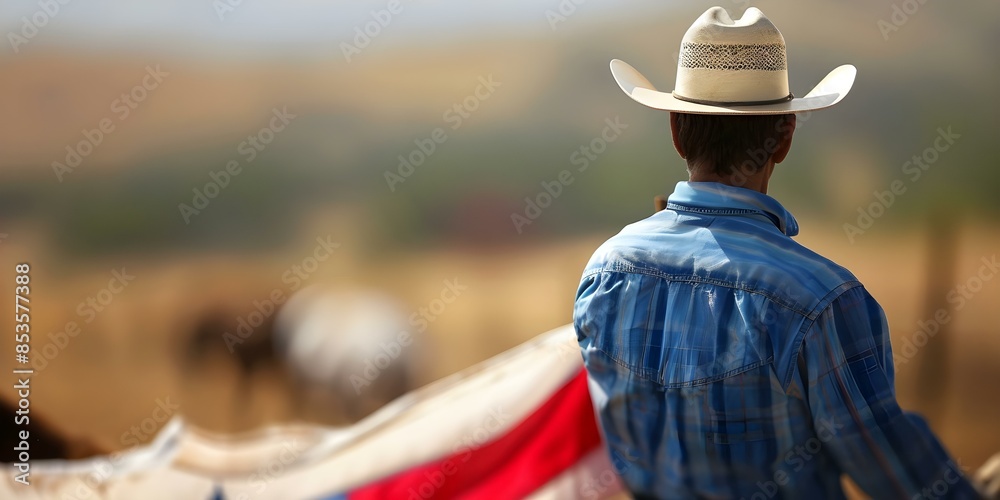 Chilean flag rodeo rider symbolizing Chiles traditional sport and ...