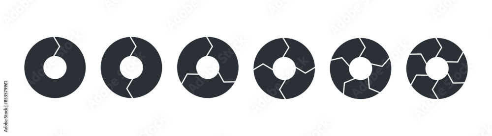 Rotation arrows in circular motion. Circle arrow combinations. Set of ...