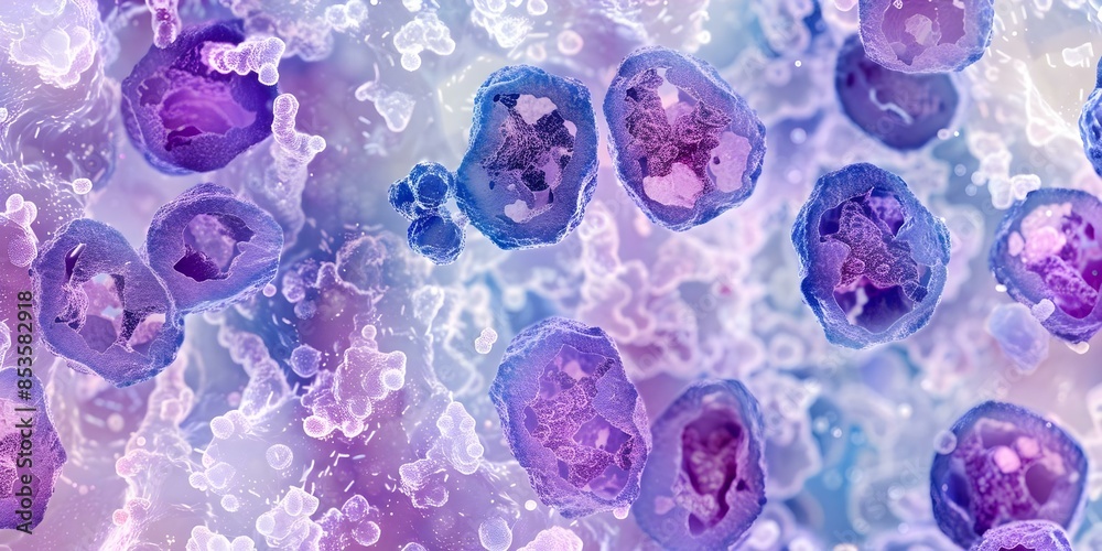 Examining Tumor Cells in Esophageal Cancer Sample with Monocytes Under ...