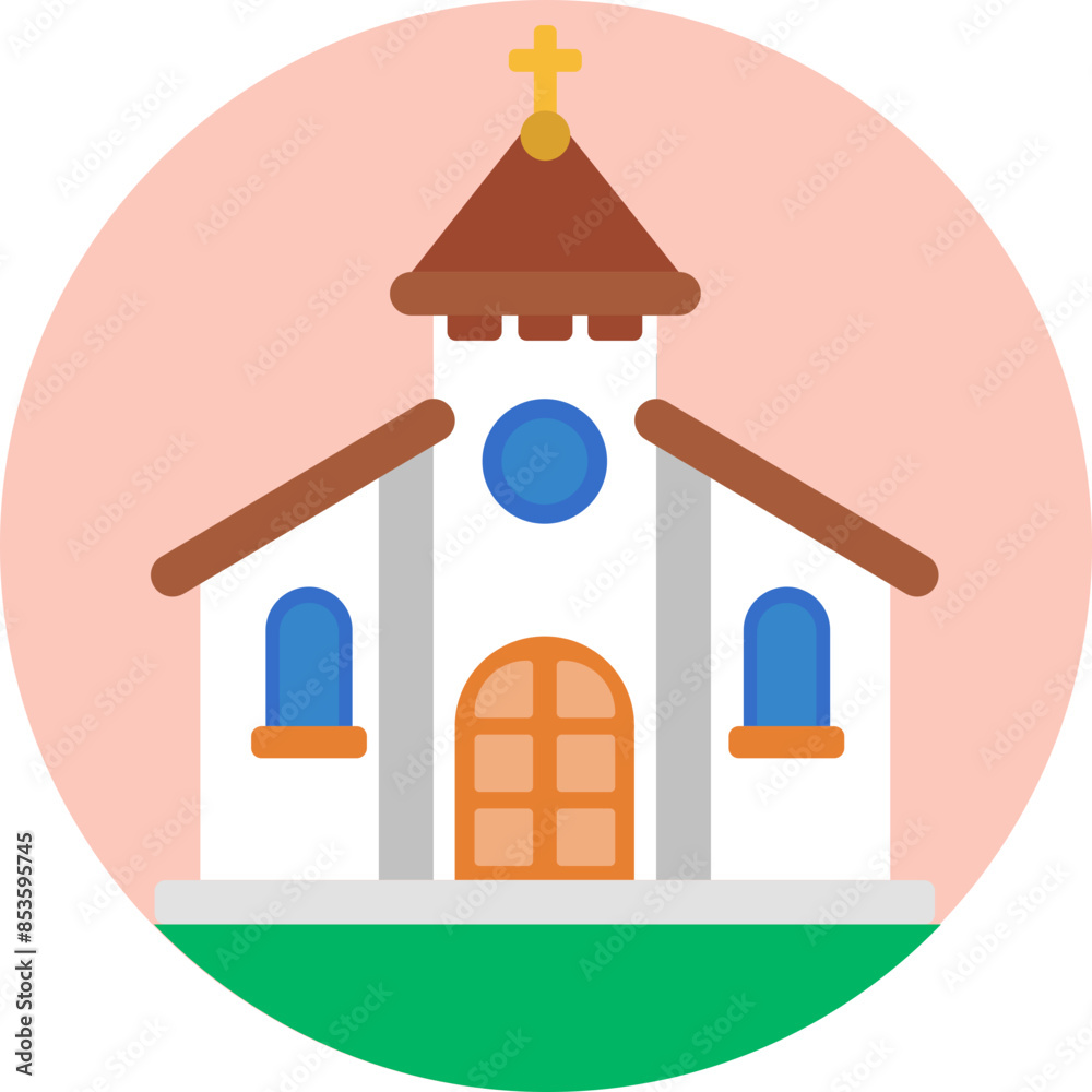 As an icon in the "Religion" category, the church symbolizes the core ...
