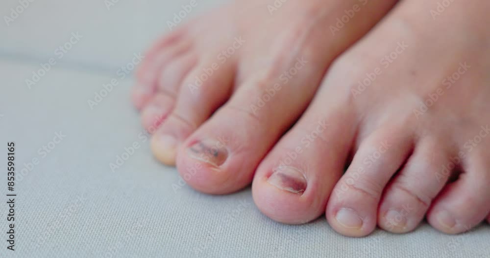 Subungual Hematoma on toenail are injuries of wearing shoes that are ...