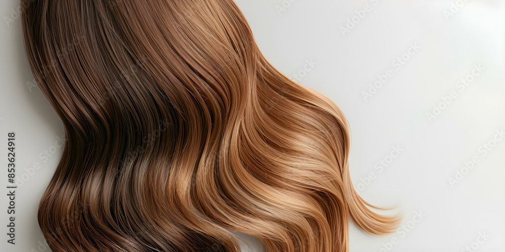 Hair transformation Before and after with hair extensions on a white ...