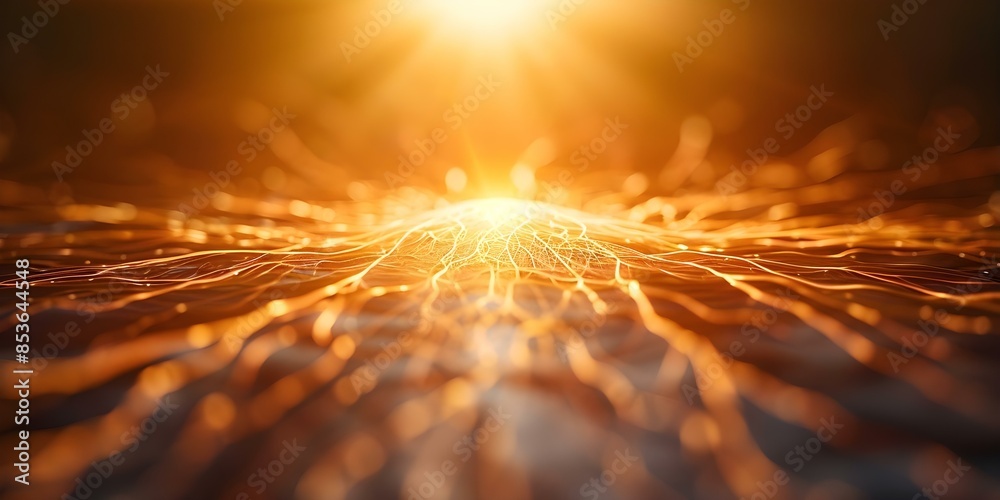 Symbolizing strong magnetic bonds Dynamic tendrils representing ...