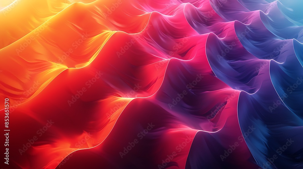 An artistic depiction of chevron patterns phasing in and out in a ...