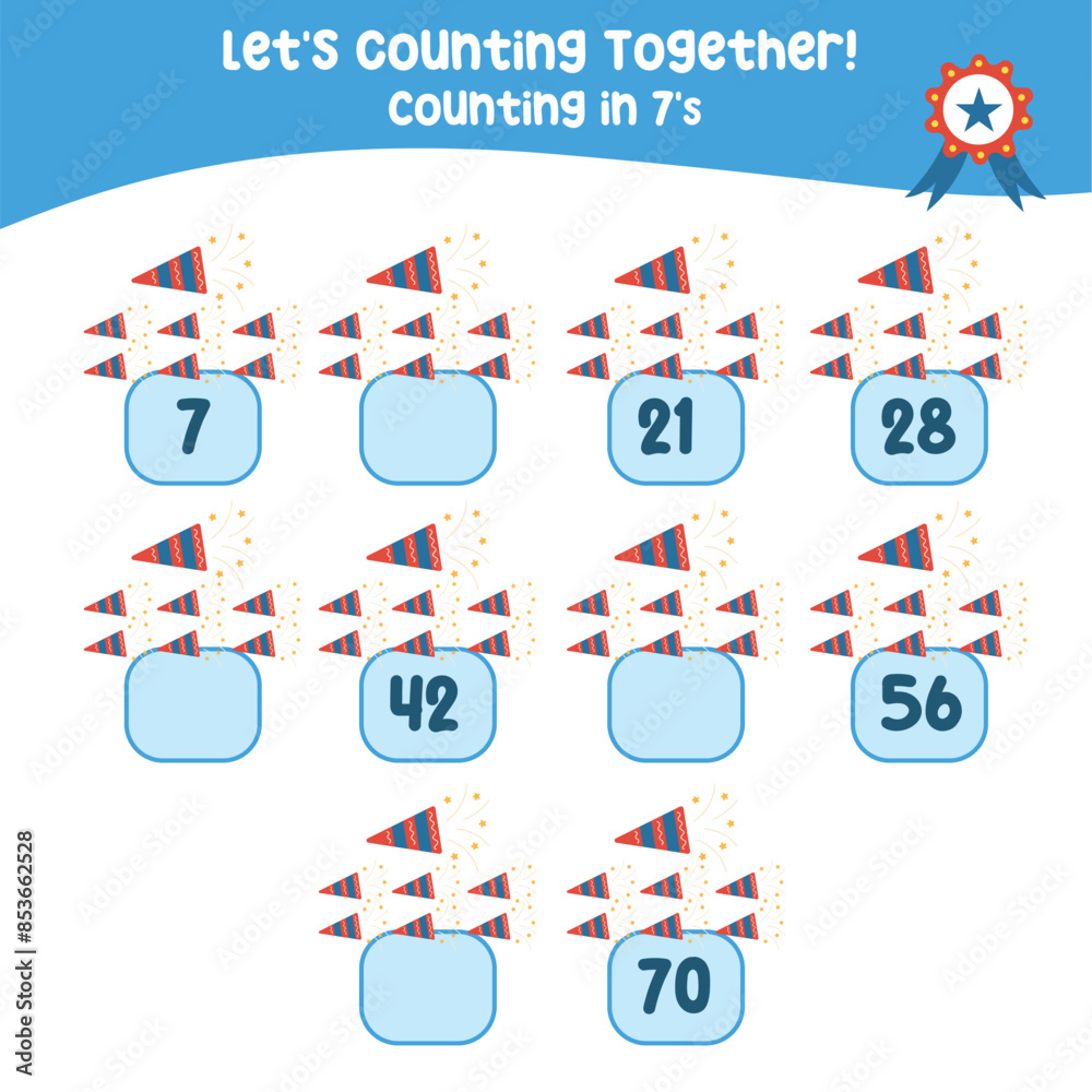 Mathematic counting worksheet. Math activity, count and write the ...